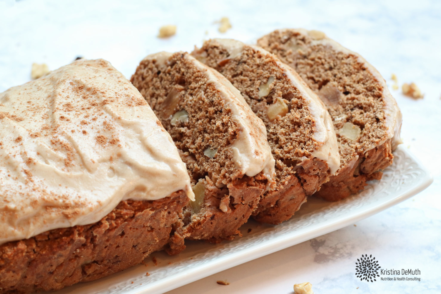 Cinnamon Apple Walnut Bread - Kristina DeMuth