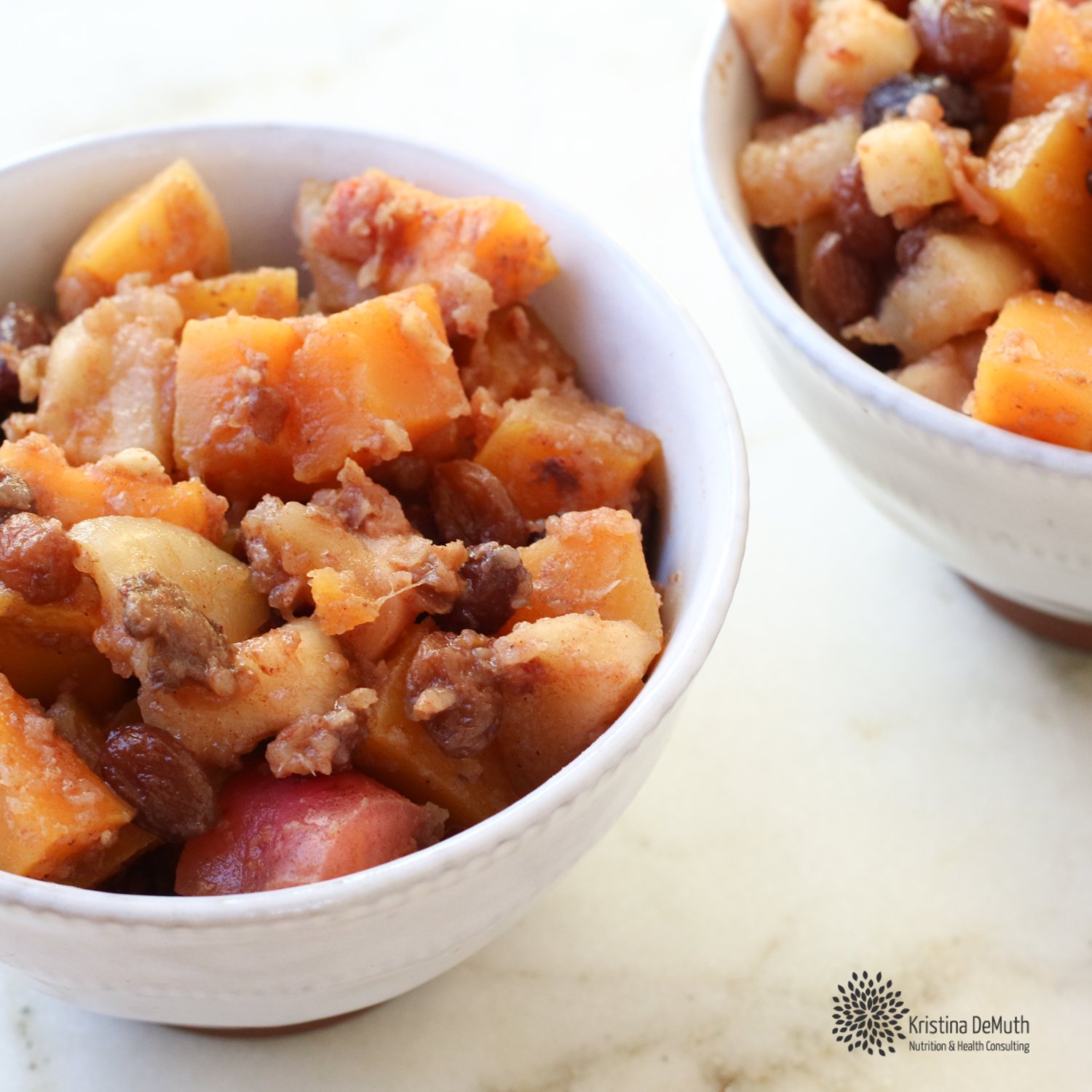 Sweet Roasted Butternut Squash and Apples - Kristina DeMuth