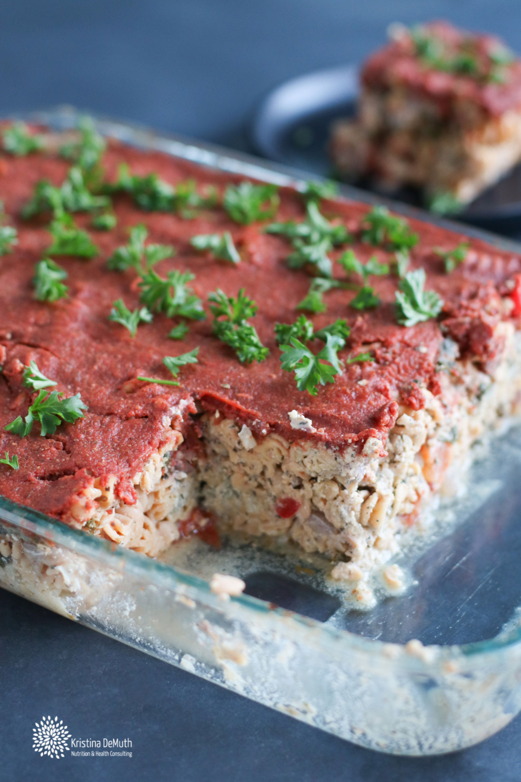 Tofu Ricotta Pasta Bake - Kristina DeMuth